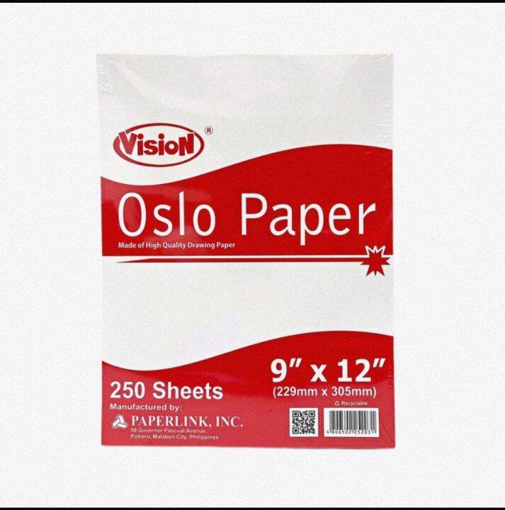 Vision Oslo Paper (Cream Color) 9x12" (250 sheets) | Lazada PH