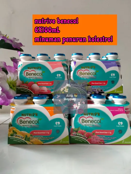nutrive benecol minuman kolesterol isi 6botol 100mL | Lazada Indonesia