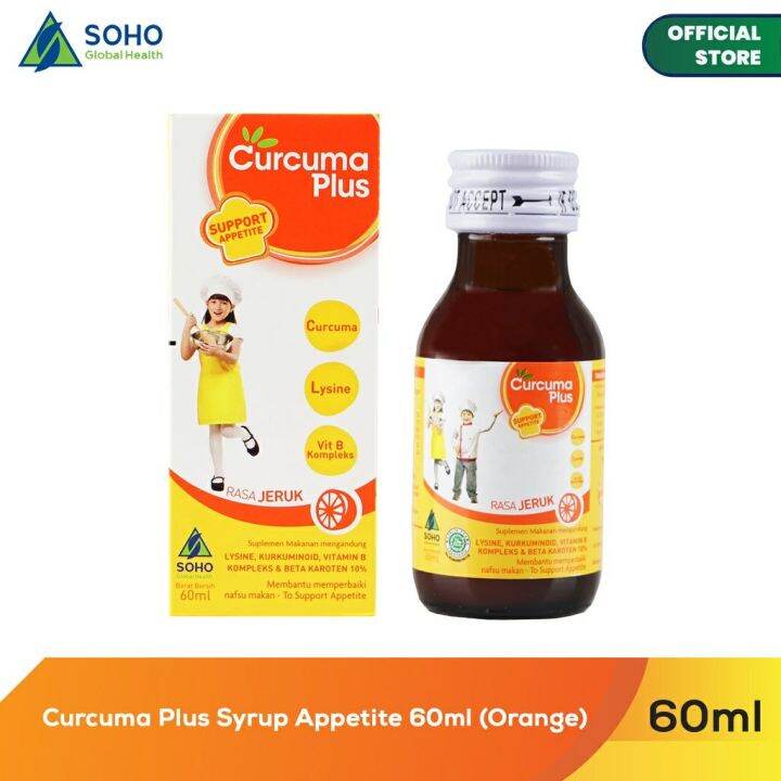 Curcuma Plus Syrup Appetite Vitamin Anak Rasa Jeruk 60 ml | Lazada ...