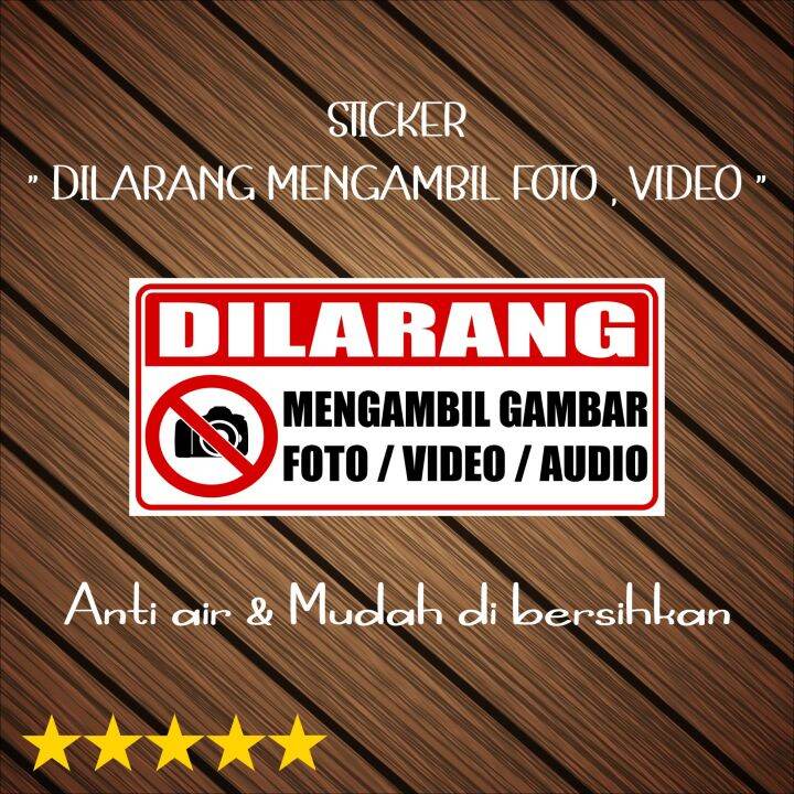 Stiker Dilarang Mengambil Gambar Stiker Dilarang Mengambil Foto Stiker ...