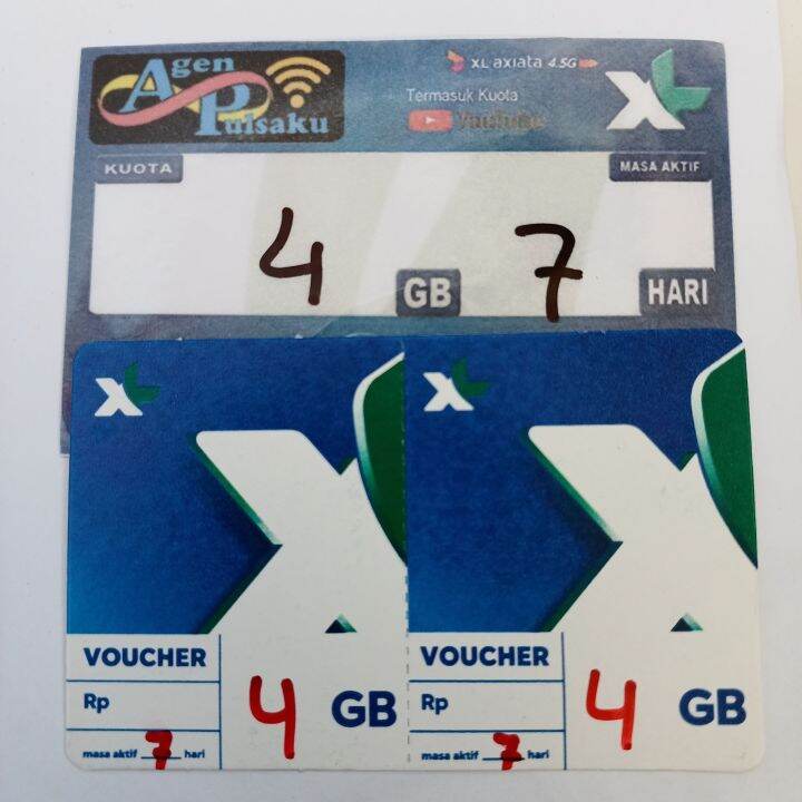 Vocer XL Voucher Ex EL 4 Gb 7 hari | Lazada Indonesia