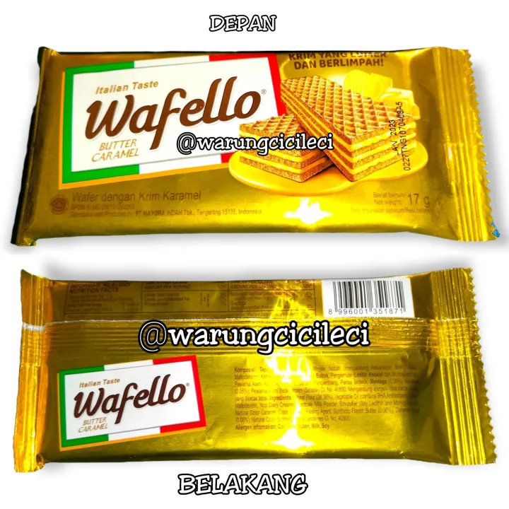 WAFELLO RASA BUTTER CARAMEL 17g | Lazada Indonesia