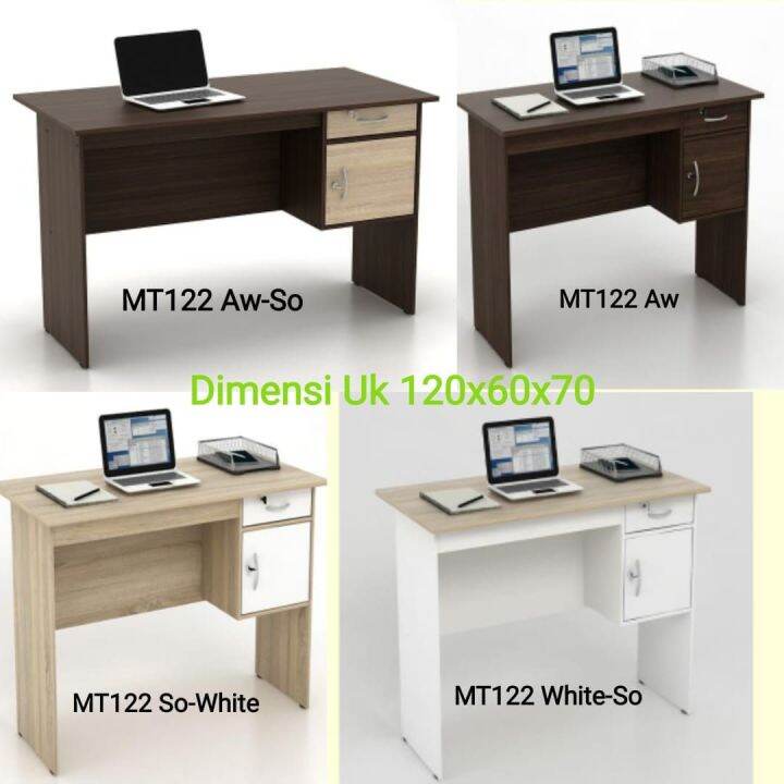 meja kantor meja kerja murah mt 122 metropolis | Lazada Indonesia