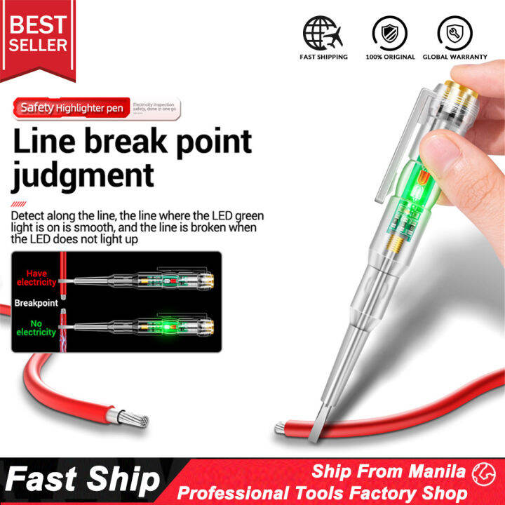 COOFARI 24-250V Circuit Tester Induction Voltage Digital Tester With ...