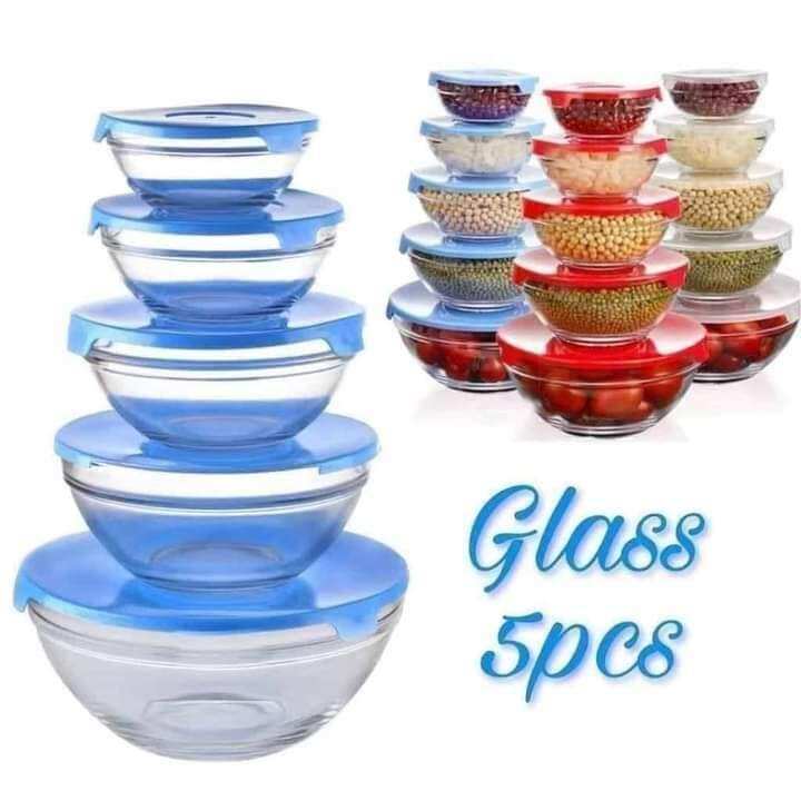 Glass Bowl Set(5 pcs) | Lazada PH