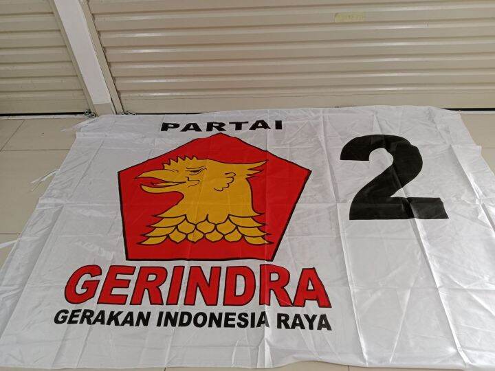 bendera partai gerindra 2x3 m | Lazada Indonesia