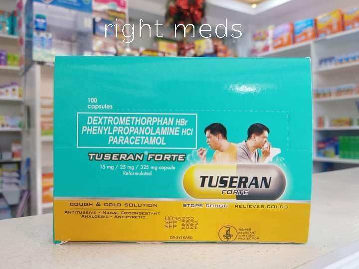 Tuseran forte 100s capsules (1box/100pcs) For dry cough. | Lazada PH