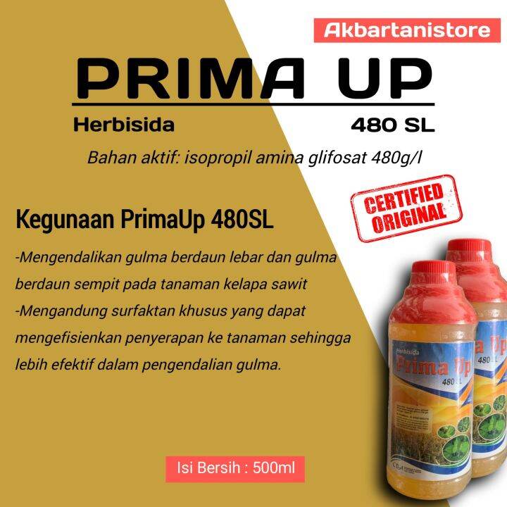 Herbisida PrimaUP Herbisida Prima Up 480SL - 500ml Pembasmi rumput liar ...