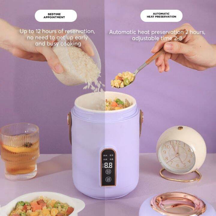 Electric Cooker 900ML Hot Pot Multi-purpose Electric Pot Non-stick Master Cooker Mini Cooker ...