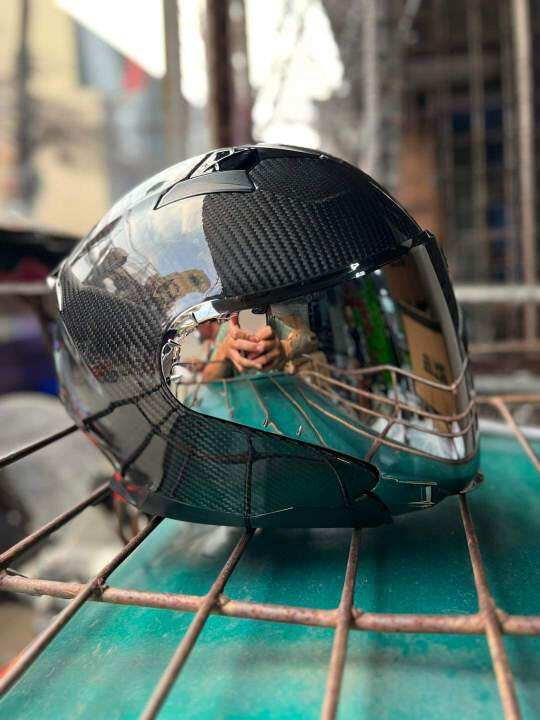 GILLE GHC AH08 carbon hal face dual visor helmet with LOTS OF FREEBIES ...