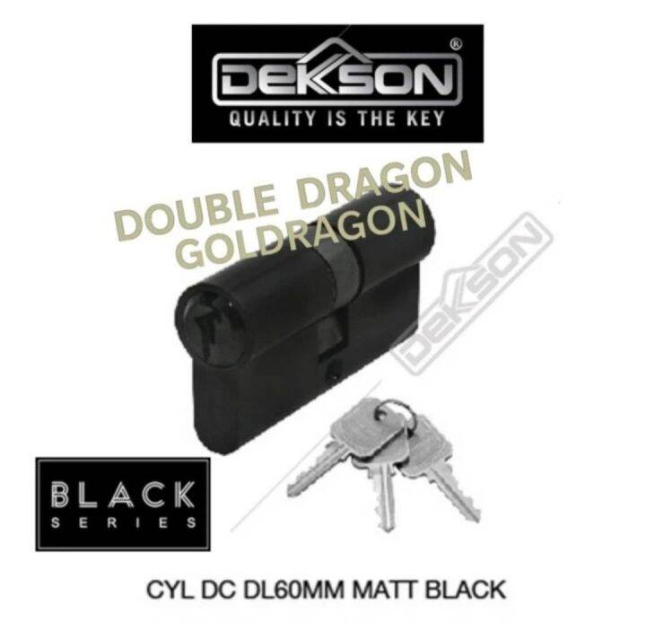 Cylinder Dekkson CYL DC DL60MM Matt.Black Silinder Kunci Dekkson Matt Black | Lazada Indonesia