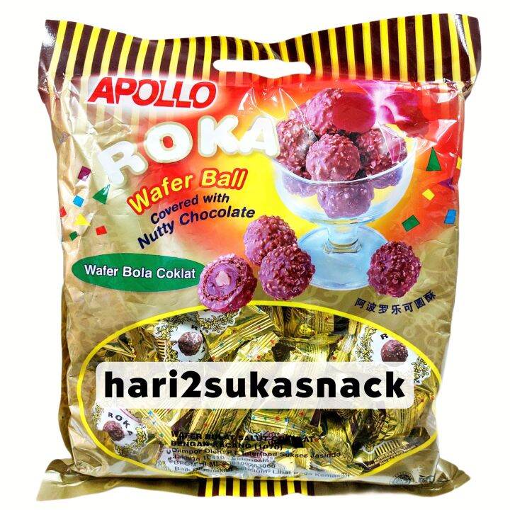 Apollo Roka Wafer Ball Coklat | Lazada Indonesia