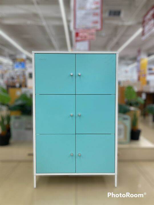 Metal cabinet 6 door blue lemari besi minimalis 6 pintu informa ...