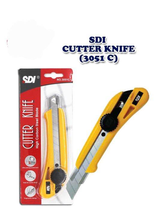 SDI Cutter Knife Heavy Duty 18mm 3051C | Lazada