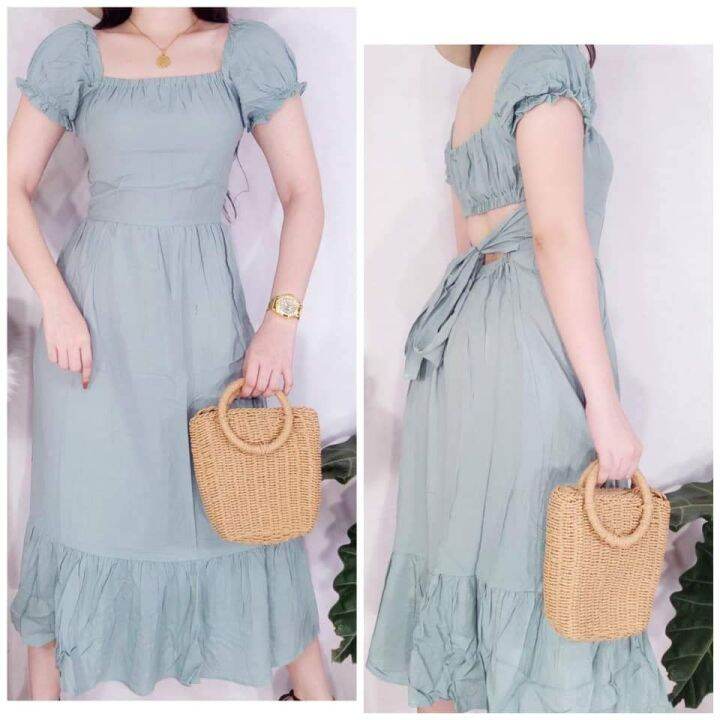 Lisa Maxi Dress | Small - Large Frame | Challis Fabric | Lazada PH