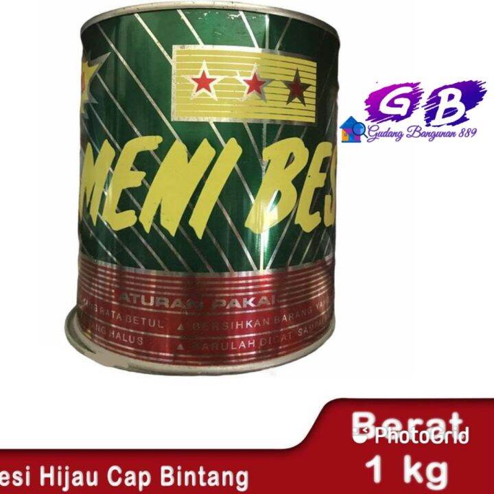 MENI BESI HIJAU CAP BINTANG / MENI BESI DHARMATEX HIJAU 1KG | Lazada ...