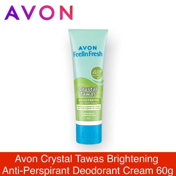 Avon Feelin Fresh Quelch Crystal Tawas Anti-Perspirant Deodorant Cream 55 grams for Women ...