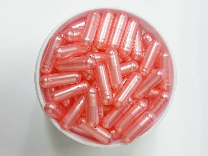 1000pcs Size 00 Pearl Light Pink Color- OSPA High Quality Empty Gelatin ...