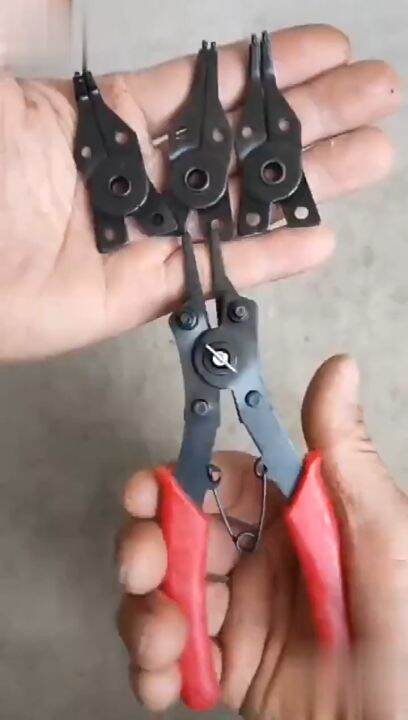 4 In 1 Set Tang Circlip dengan 3/8 Gunting Coil / Tang SPIE Kawatl / Cutter Wire Nipper | Lazada ...