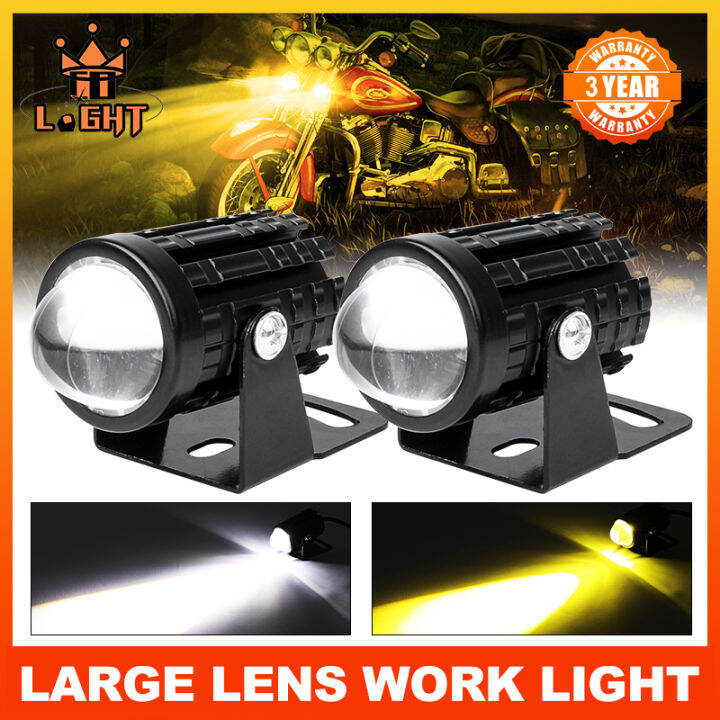 CO LIGHT Motorcycle Mini LED Headlight Spotlights Auxiliary Lightings ...