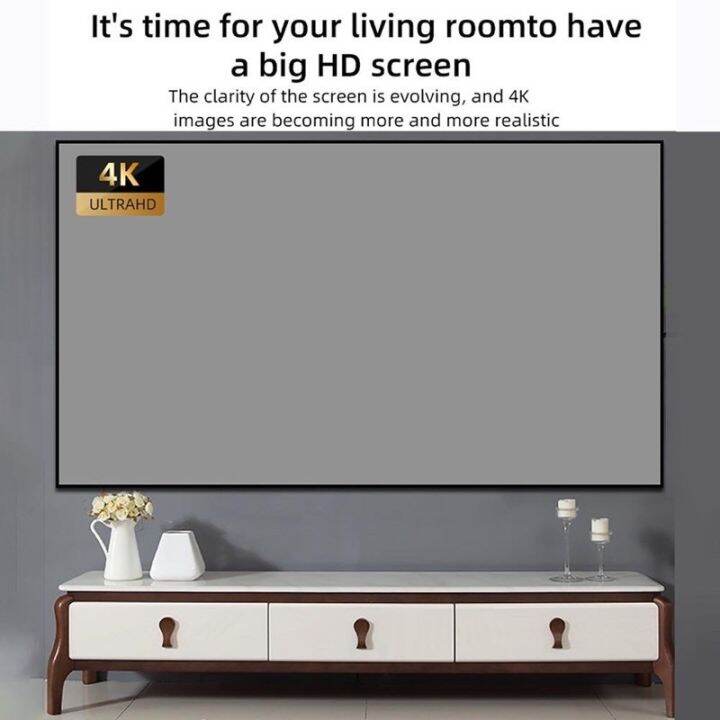 Projector screen anti light reflective screen 84inch wide screen | Lazada