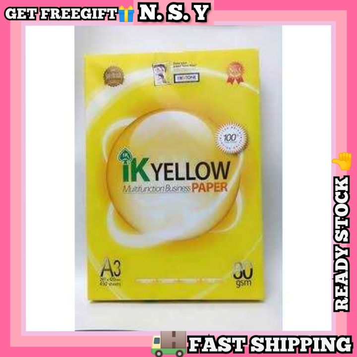 KERTAS PUTIH SAIZ A3 BRAND IK 80GRM 450S (1 RIM) | Lazada