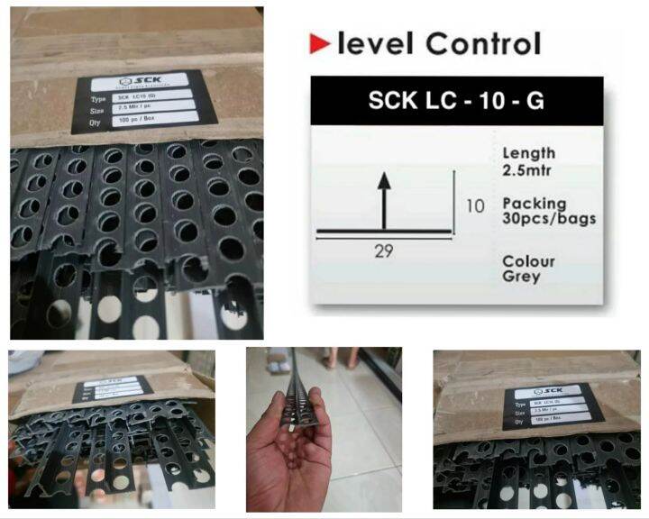 Corner bead level control UPVC Wall Plaster Control PVC SCK LC 10 G 2 ...