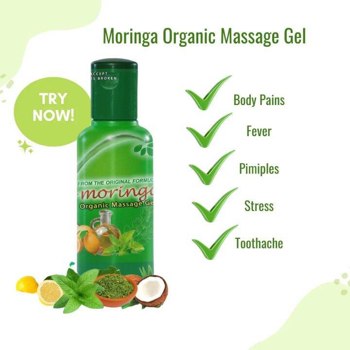 The Original My Moringa Organic Massage Gel Panghilot 60ml | Lazada PH