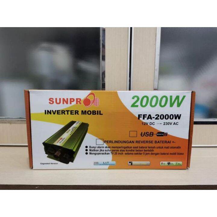 power inverter sunpro 2000W 12v-24v inverter mobil FFA-2000W | Lazada ...