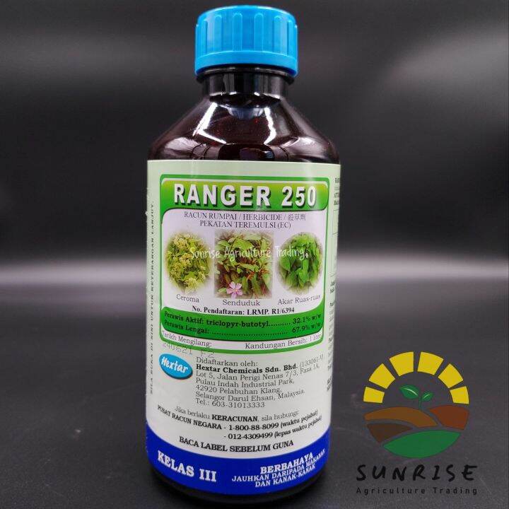1L Ranger 250 (Pokok) triclopyr-butotyl Akar Ruas-ruas Ceroma akar Kala ...