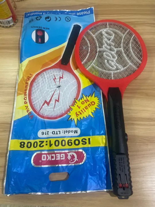 Gecko Rechargeable Electric Mosquito Fly Swatter LTD-216 | Lazada PH