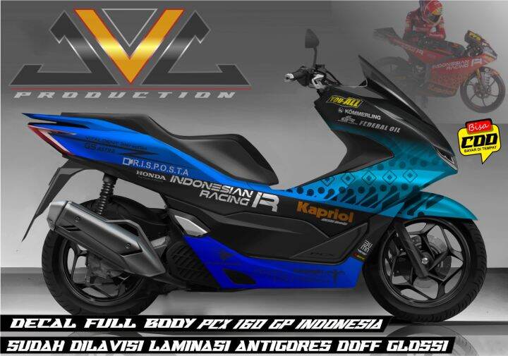 sticker Decal variasi Honda PCX 160 fullbody varian warna | Lazada ...