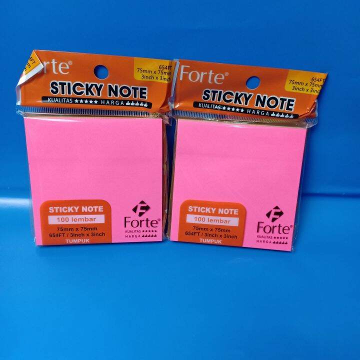 Sticky Note ukuran 3inch x 3inch isi 100 lbr | Lazada Indonesia