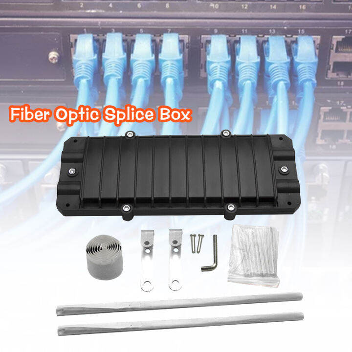 12 Core Small D-type Fiber Optic Splice Cable Splice Box 2 IN 2 OUT ...