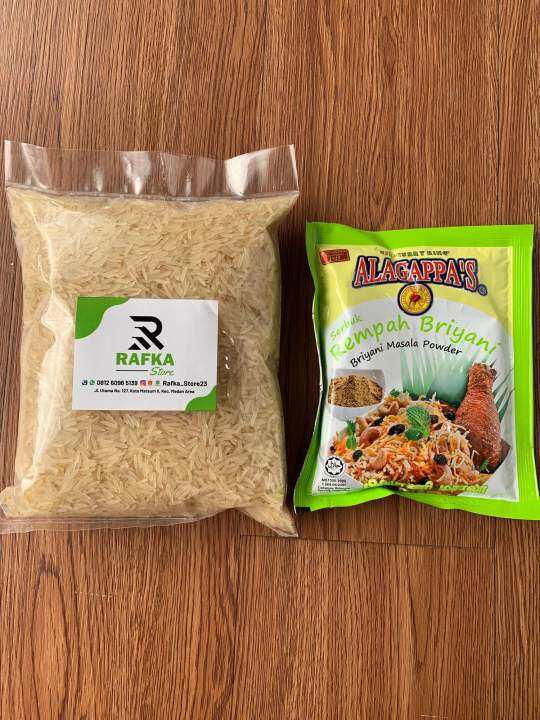 PAKET BERAS BASMATI DAN BUMBU BRIYANI ALAGAPPAS | Lazada Indonesia