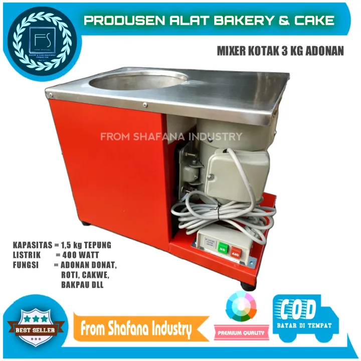 MIXER ADONAN DONAT / MIKSER CDI / MIKSER PENGADUK ROTI 3KG | Lazada ...