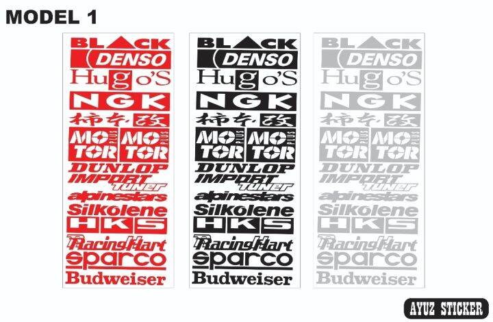 Cutting Sticker Logo Sponsor Motor Mobil | Lazada Indonesia