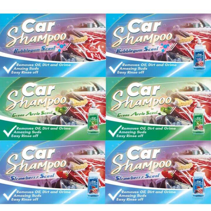 CAR SHAMPOO STICKER LABEL | Lazada PH