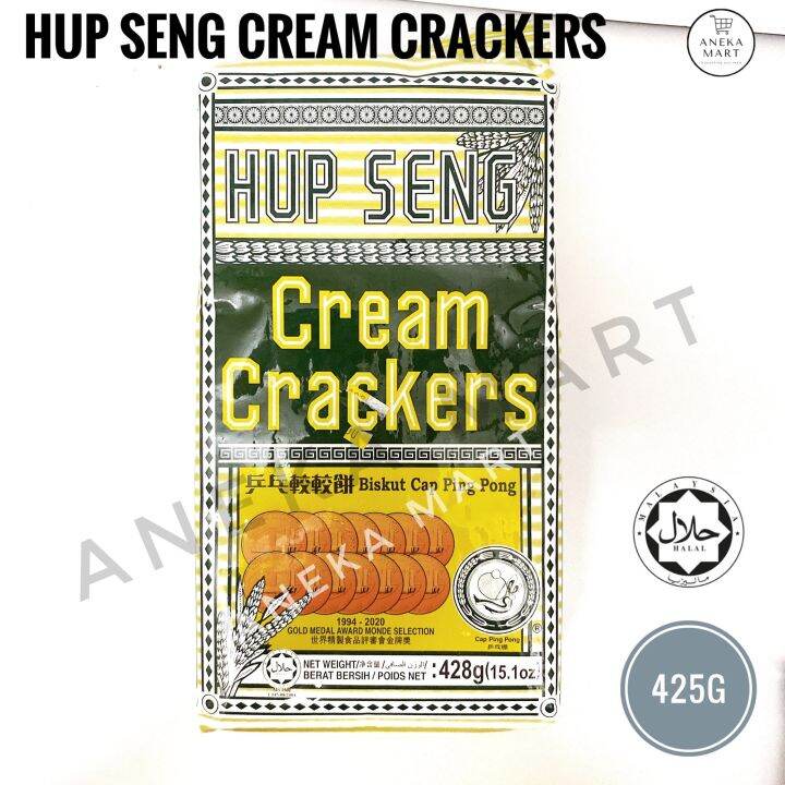 Hup Seng Cream Crackers/Biskut Cap Ping Pong/Biscuit PingPong 兵乓较较饼【428g】 | Lazada