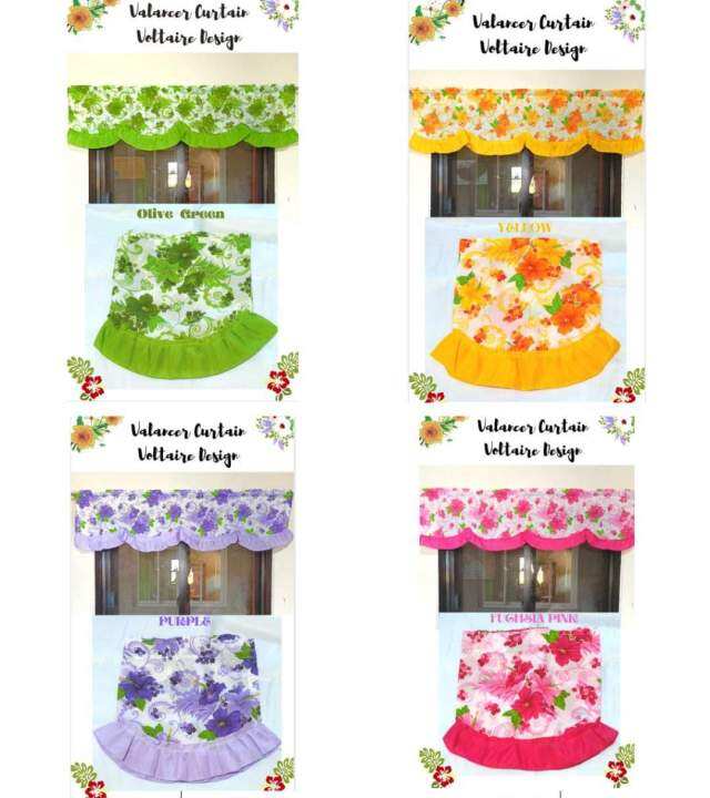 school curtain/ window curtain scallop valance voltaire family design ...