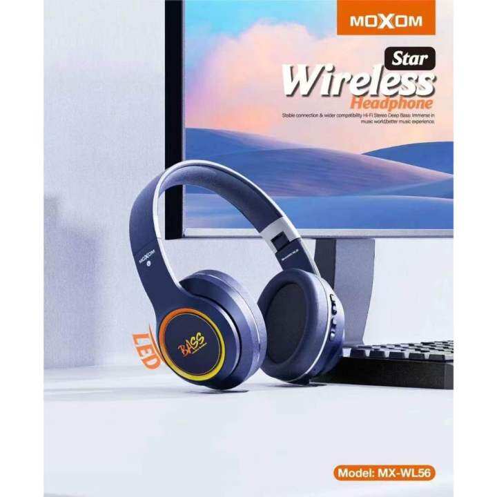 MOXOM STAR RGB WIRELESS HEADPHONE MX-WL56 | Lazada
