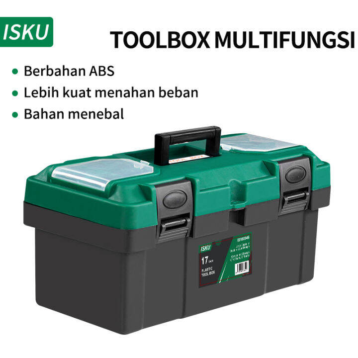 ISKU Tool Box Toolkit besar 14 15 17 18 19 20 inch tahan lama toolbox 2 ...