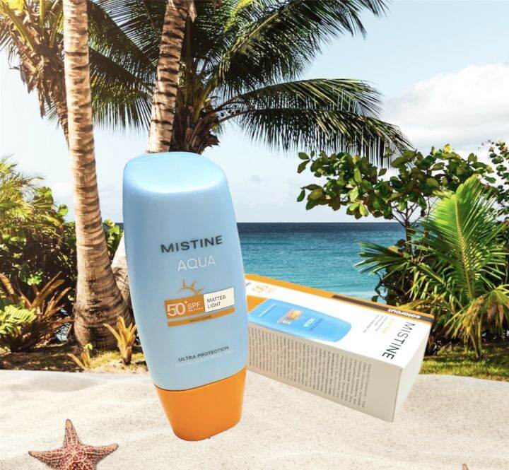 [ของแท้ 100%] Mistine AQUA BASE Ultra Protection SPF 50++++++ ครีมกันแดดปกป้องผิว | Lazada.co.th
