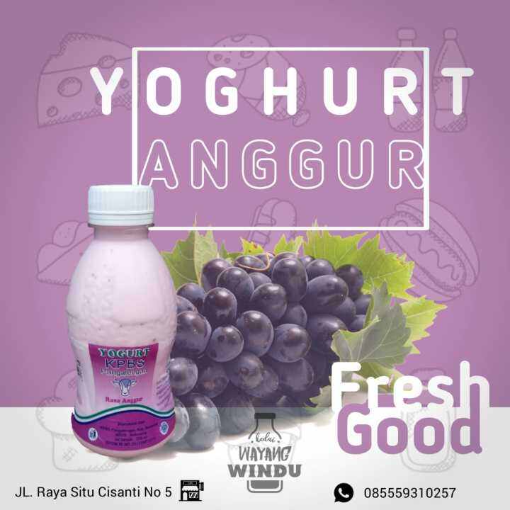 yoghurt kpbs PANGALENGAN 250ML RASA ANGGUR | Lazada Indonesia