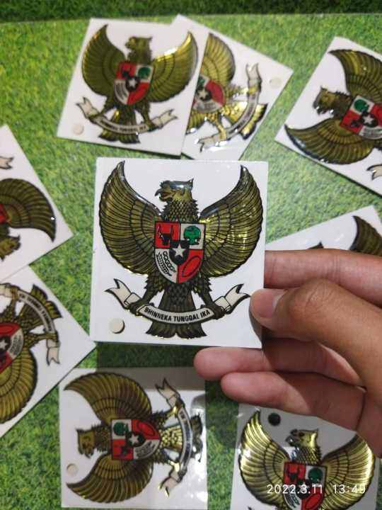 Stiker timbul Emblem lambang garuda 7cm stiker timbul burung garuda ...
