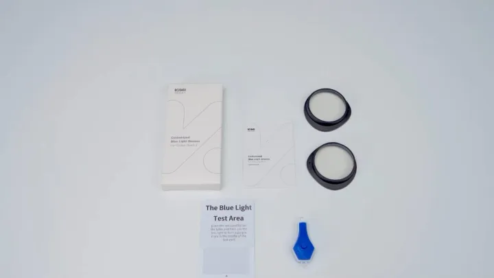 KIWI design For Oculus Quest 2 VR Eyeglass Anti-Blue Lens Frame Quick ...