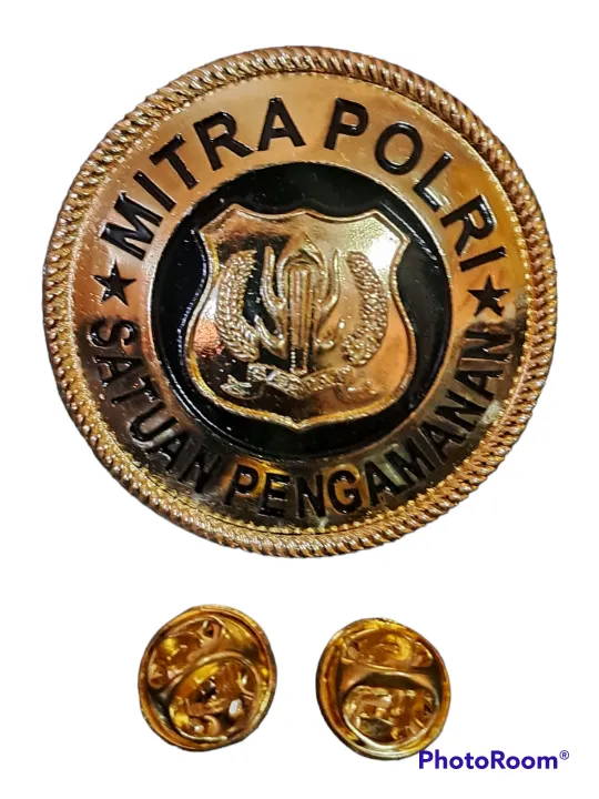 PIN LENCANA MITRA POLRI satpam | Lazada Indonesia
