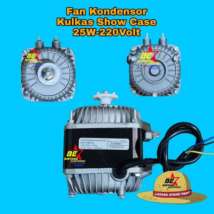 Fan Motor Condensor Kulkas Showcase 25 watt Dinamo Kondensor Show Case ...