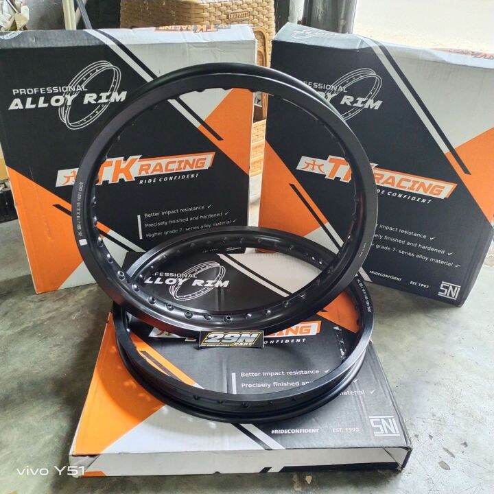 Velg Velk Ring 18 Ukuran 160 185 215 Warna Hitam Doff 36 Hole ORIGINAL ...