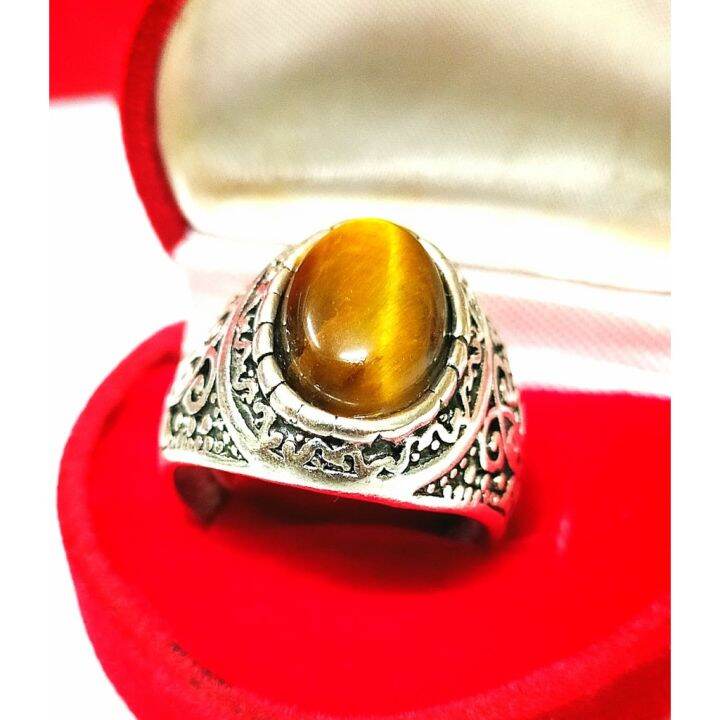 CINCIN Batu akik mata harimau dgn harga cukup istimewa ring tiger eye ...